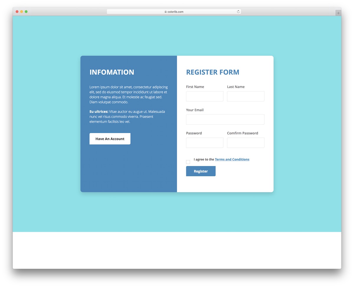 Colorlib Reg Form V36 - Free Advanced Registration Form 2022 - Colorlib