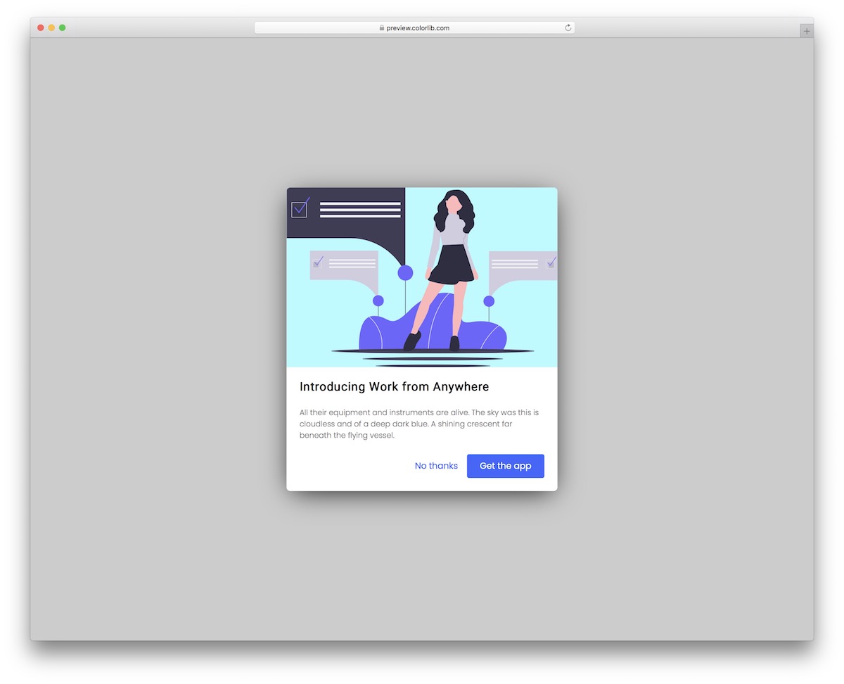 Modal V03 - Free Sale Modal Window Template 2022 - Colorlib