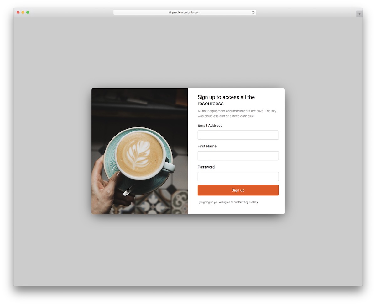 Modal V04 - Free Coupon Modal Window Template 2022 - Colorlib