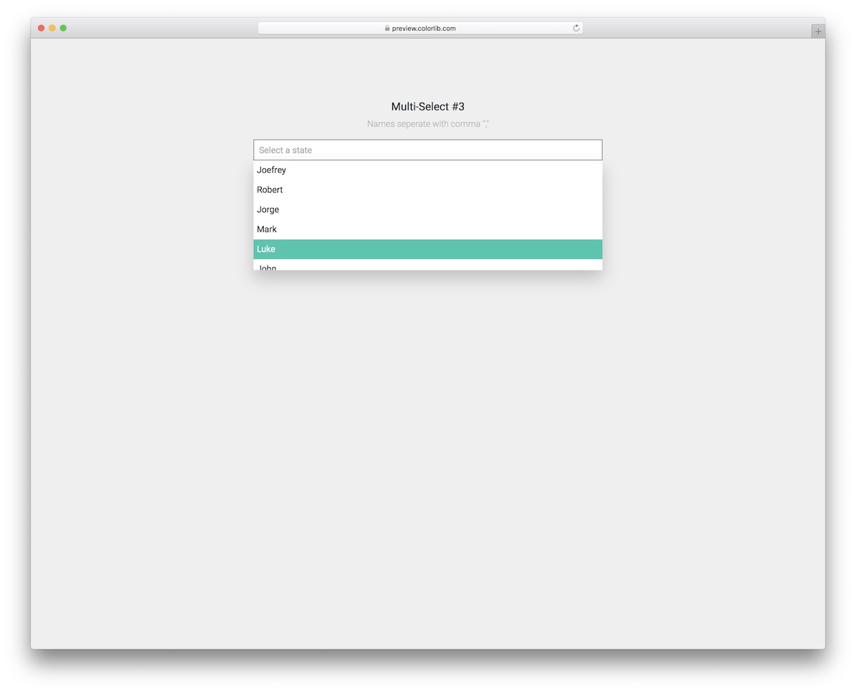 Multiselect V01 - Free Multiselect Dropdown List 2022 - Colorlib