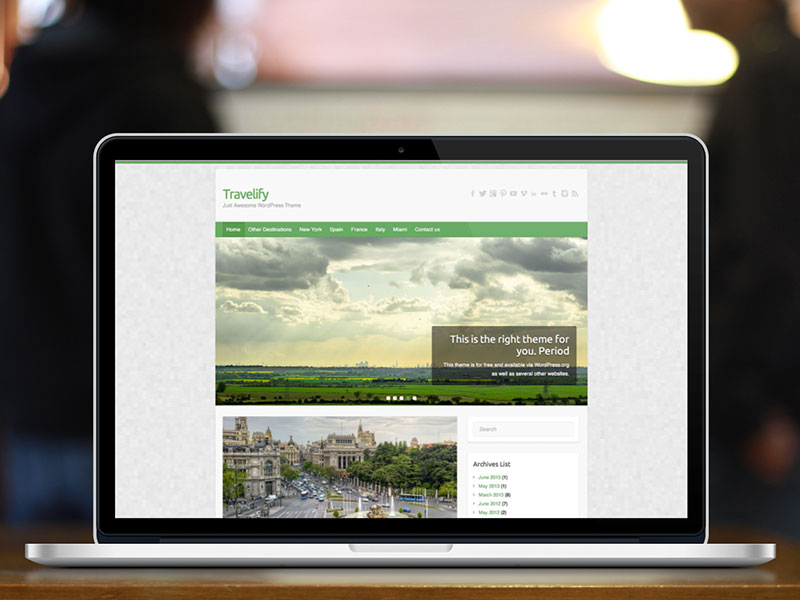 Travelify - Awesome & Responsive Free Travel WordPress Theme - Colorlib