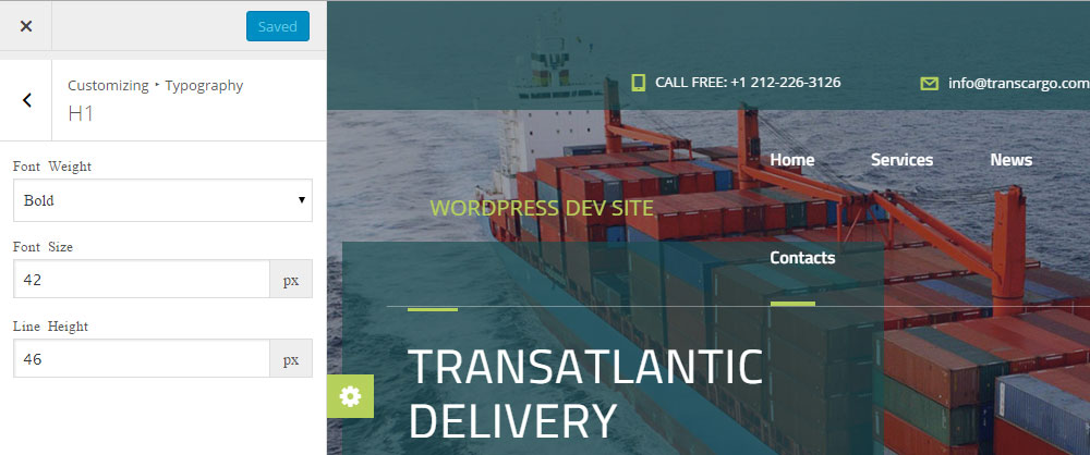 Transcargo Review: A Logistics WordPress Theme
