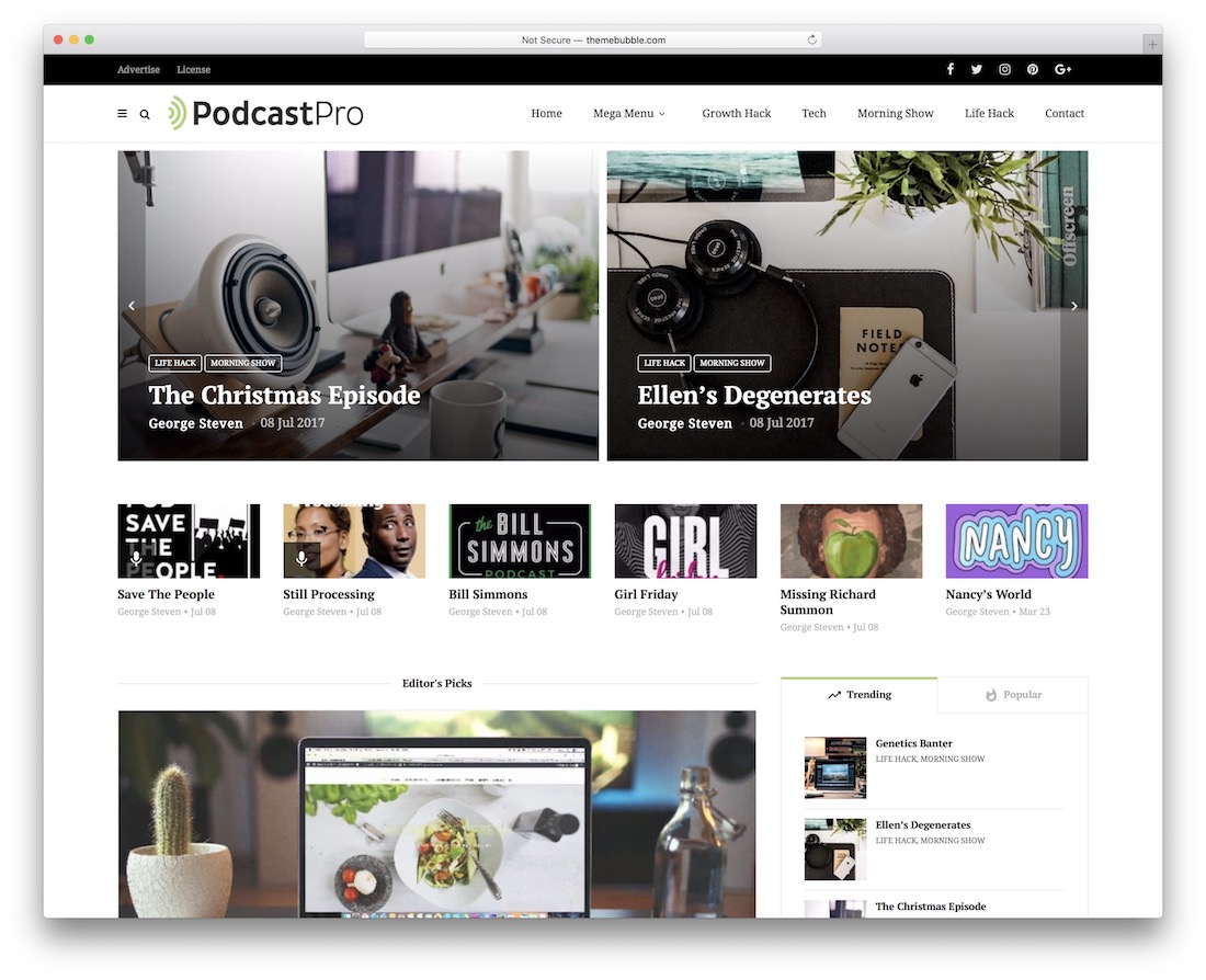 16 Best Podcasting WordPress Themes 2022 - Colorlib
