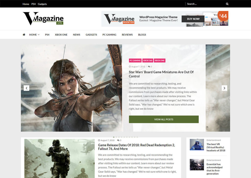 12 Free WordPress Gaming Themes 2021 - Colorlib