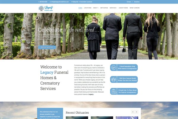 18 Best Funeral Websites For Inspiration 2020 - Colorlib