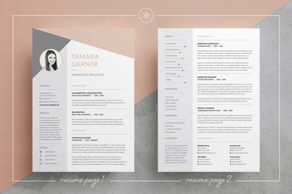 39 Useful Resume Mockups To Create Professional Resume - Colorlib