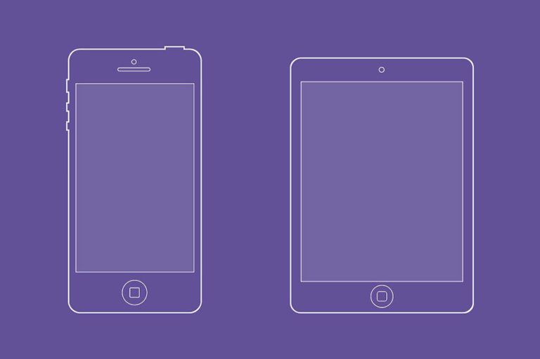 23 iPhone Outline Mockups For Excellent Design Presentation - Colorlib