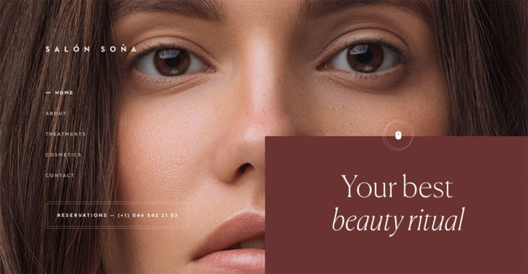 20 Best Beauty Salon Websites for Design Inspiration 2020 - Colorlib