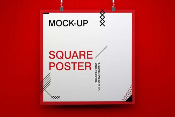 39 Exceptional Square Poster Mockups For Project Presentation - Colorlib