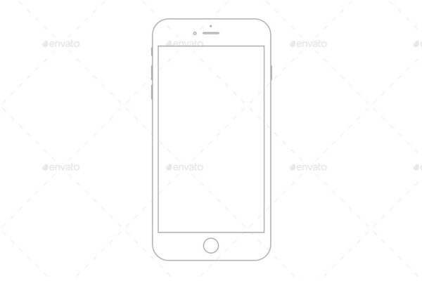 23 iPhone Outline Mockups For Excellent Design Presentation - Colorlib