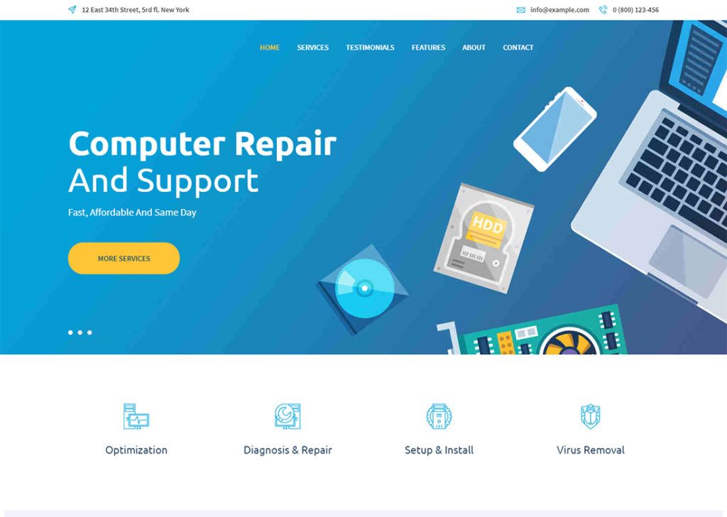 18 Best Computer Repair WordPress Themes 2021 – Avasta