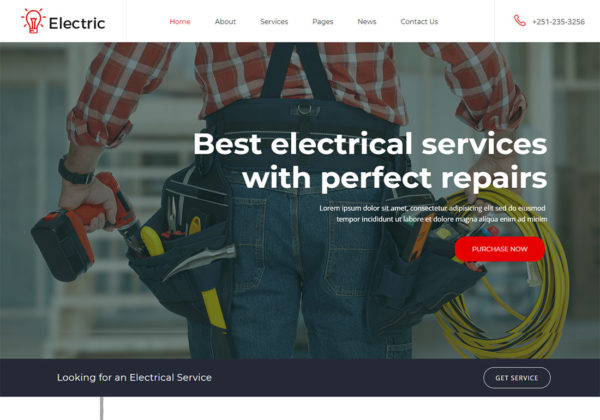 21 Best Electrician Website Templates (HTML & WordPress) - Colorlib