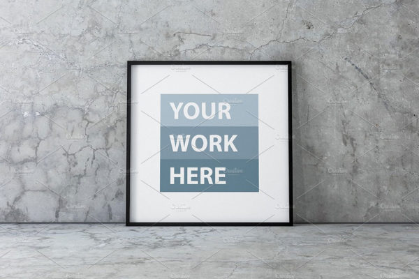 39 Exceptional Square Poster Mockups For Project Presentation - Colorlib