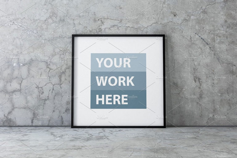 39 Exceptional Square Poster Mockups For Project Presentation - Colorlib