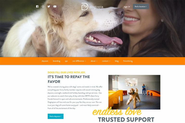 19 Best Pet Care Websites Design Inspiration 2020 - Colorlib