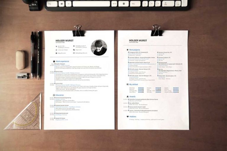 39 Useful Resume Mockups To Create Professional Resume - Colorlib