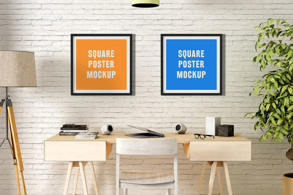 39 Exceptional Square Poster Mockups For Project Presentation - Colorlib