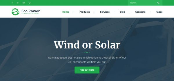 30 Best Wind & Solar Energy Website Templates 2021 - Colorlib