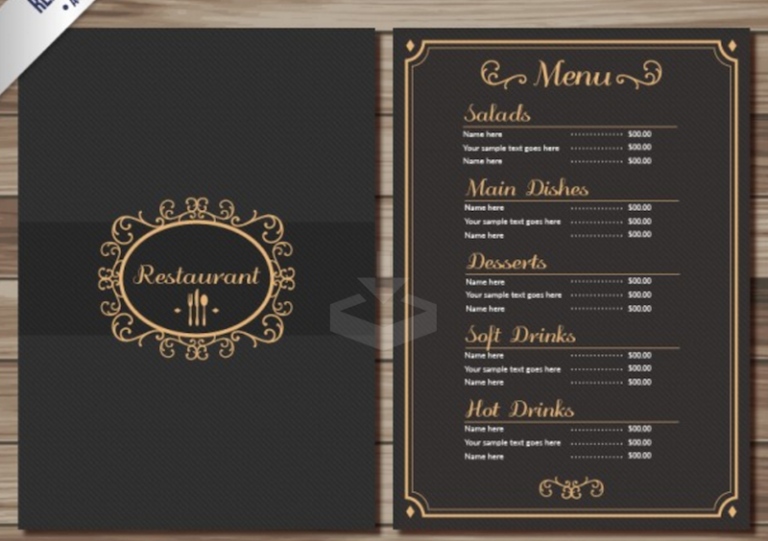 Top 40 Free Restaurant Menu PSD Templates & Mockups 2021 - Colorlib