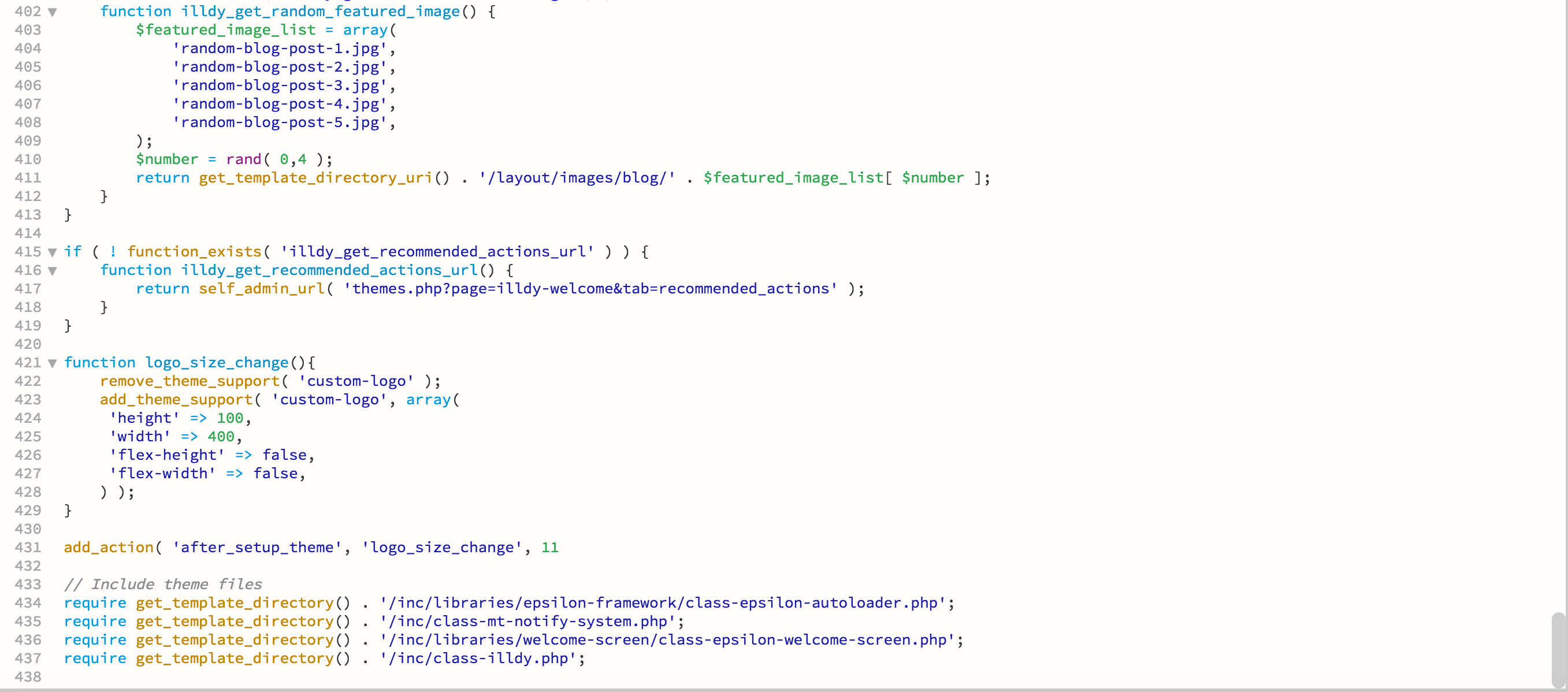 Php Changes to change logo size not working - Colorlib
