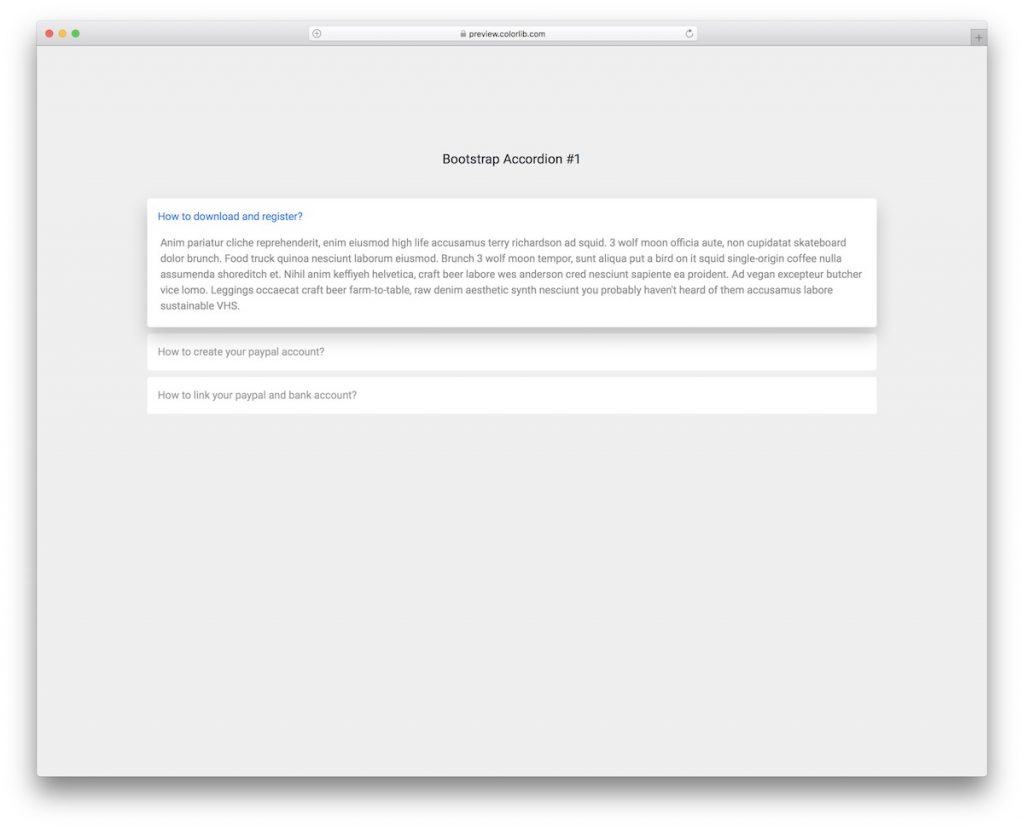 20 Best Free Bootstrap Accordions in 2021 - Colorlib