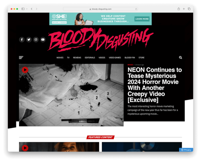 20 Best Scary & Creepy Websites In 2026 - Colorlib