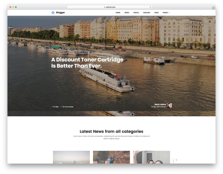 37 Best Free Bootstrap Blog Templates 2026 - Colorlib
