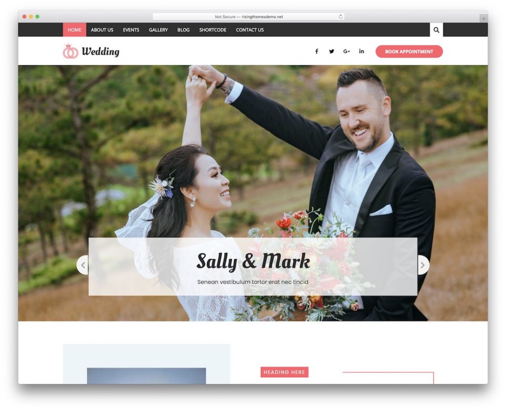 19 Beautiful and Free WordPress Wedding Themes 2020 - Colorlib