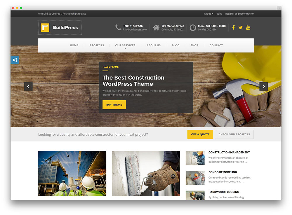 20 Best Construction Company WordPress Themes 2016 - colorlib