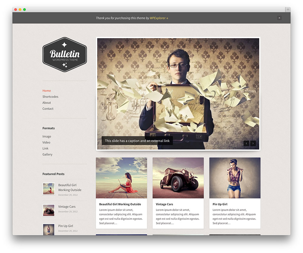 30+ Best Tumblr-Style WordPress Blog Themes 2016 - Colorlib