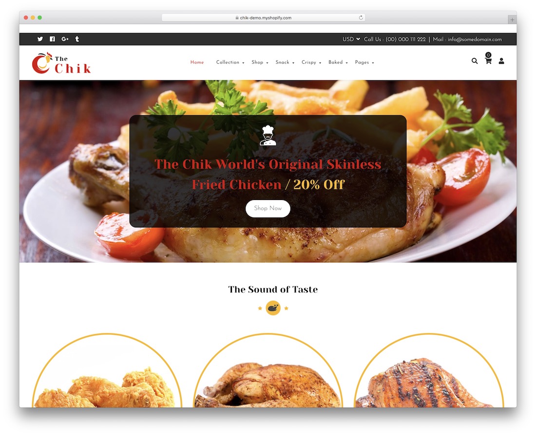 13 Modern Shopify Restaurant Themes 2020 - Colorlib