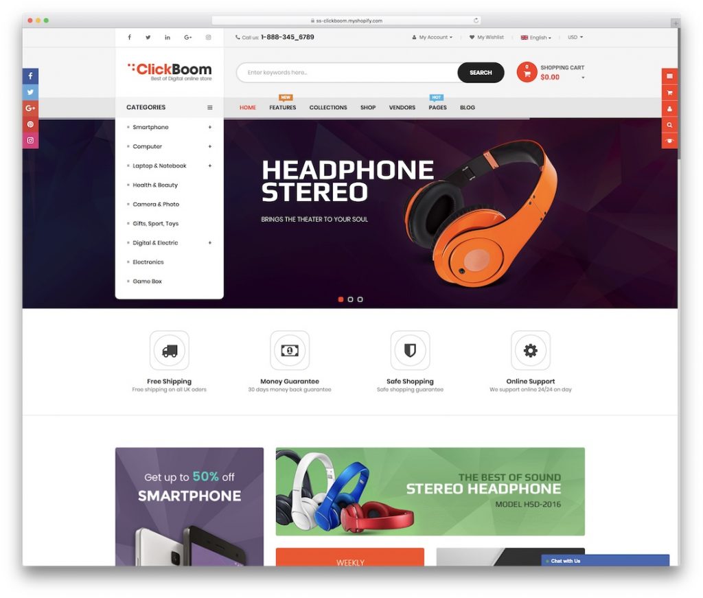 30 Shopify Technology Themes For Hi-Tech Online Stores 2020 - Colorlib