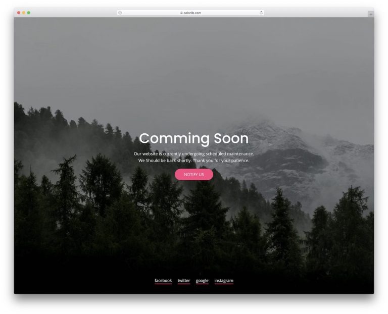 40 Best Free Coming Soon Page Templates Website Templates 2026 - Colorlib
