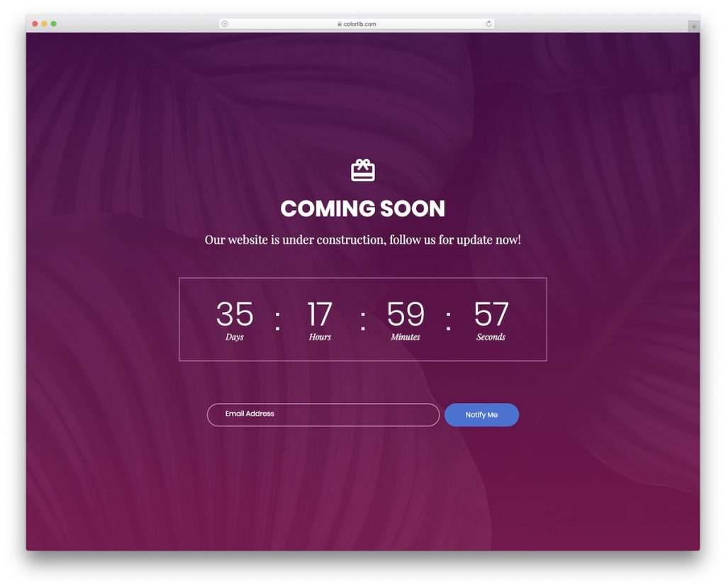Coming Soon V08 - Free Website Template 2026 - Colorlib