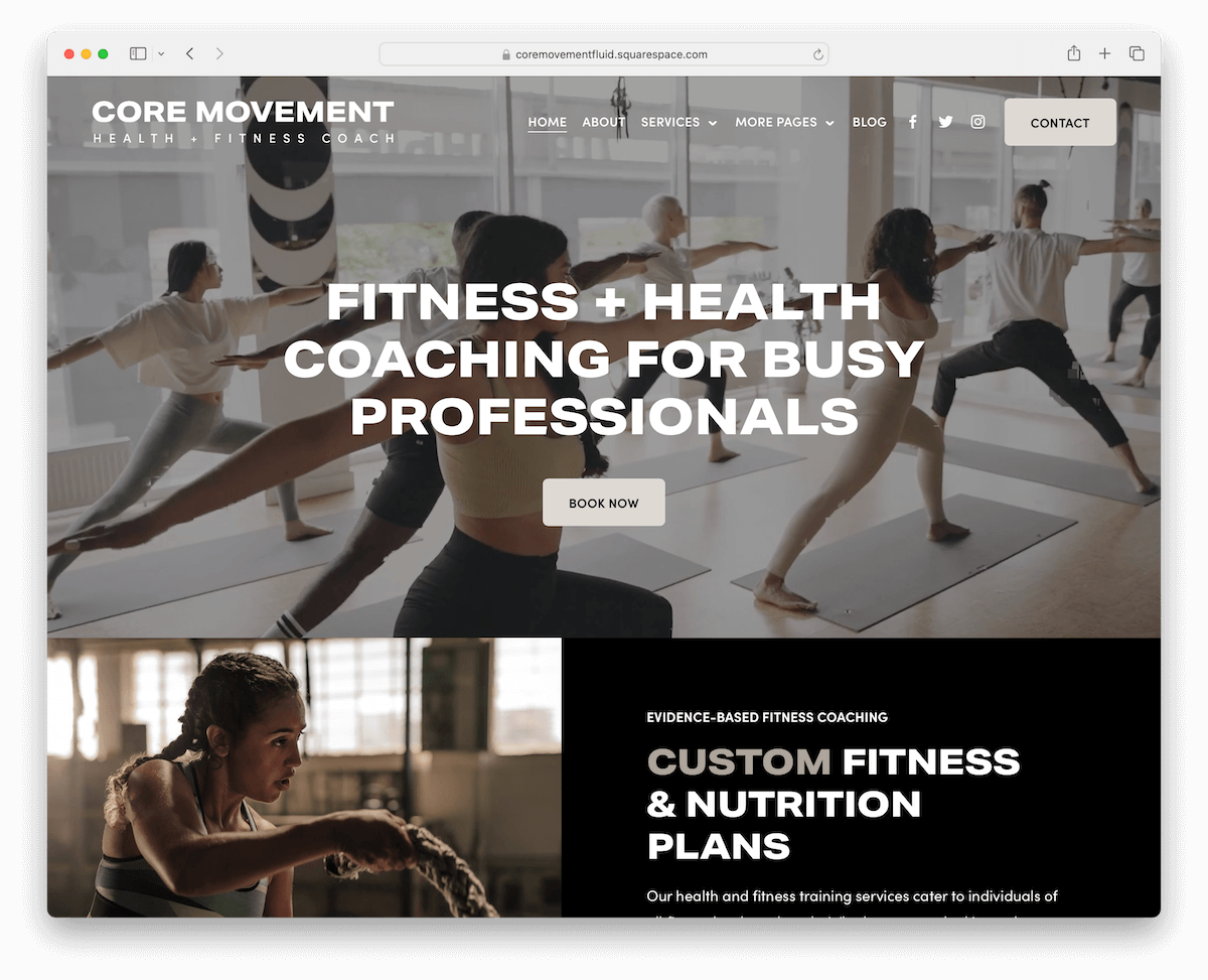 16 Best Squarespace Fitness Templates 2025 - Colorlib