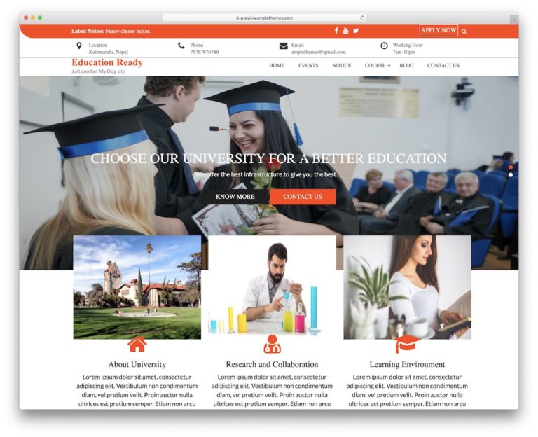 25 Free WordPress Education Themes For Your Website - Colorlib