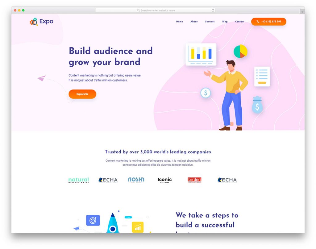Expo - Best SEO Agency Website Template 2021 - Colorlib