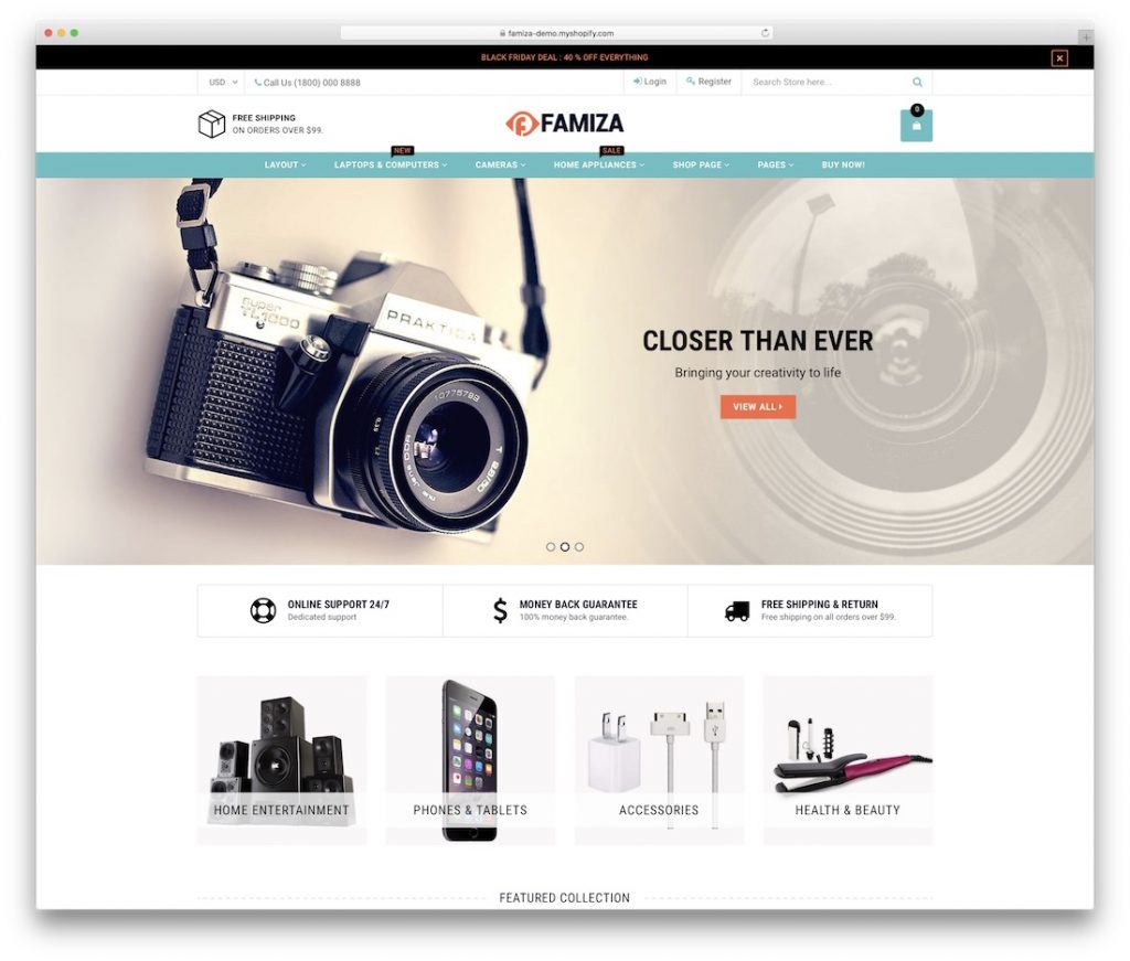 30 Shopify Technology Themes For Hi-Tech Online Stores 2020 - Colorlib