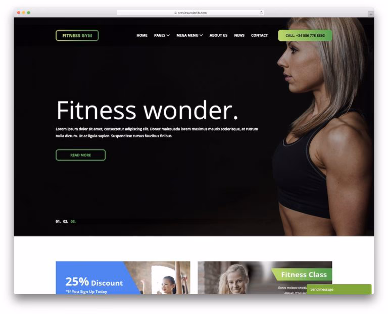 25 Best Free Gym & Fitness Website Templates 2026 - Colorlib