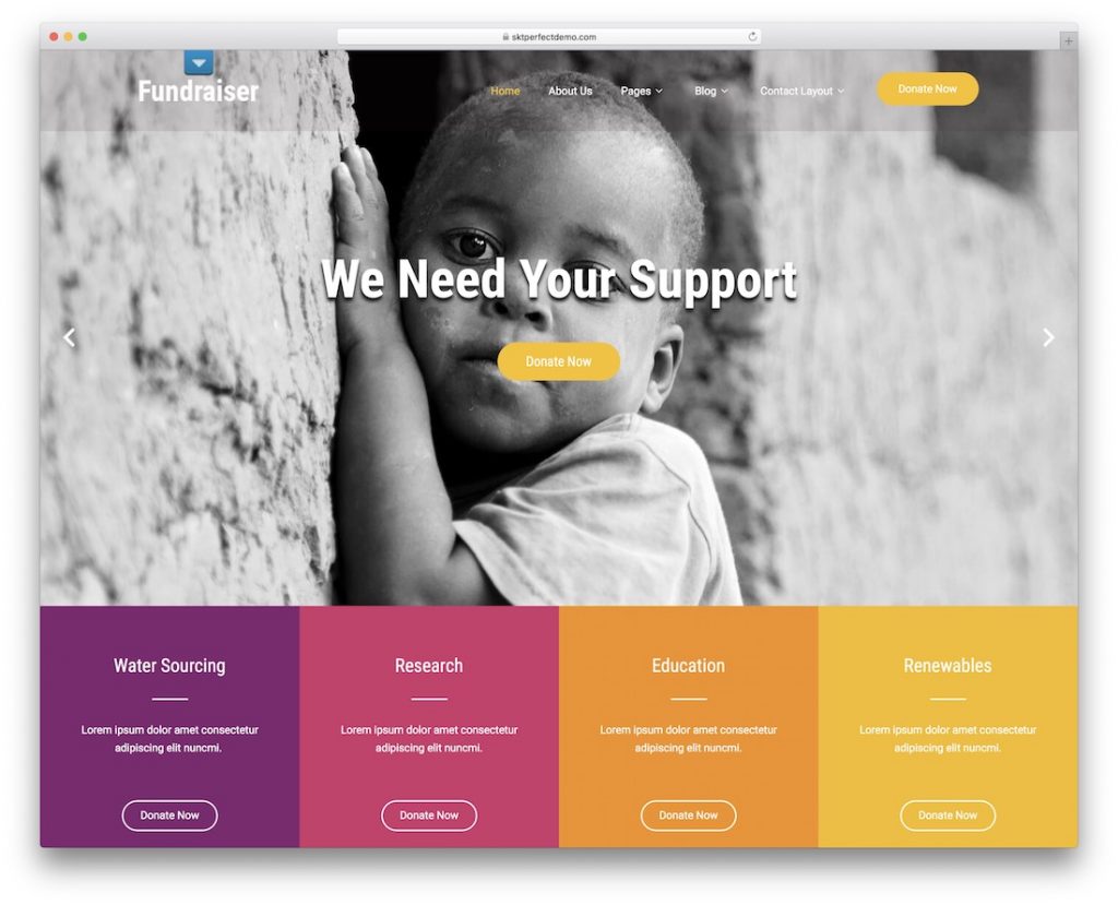 20 Free Charity WordPress Themes for your Foundation or NGO - Colorlib