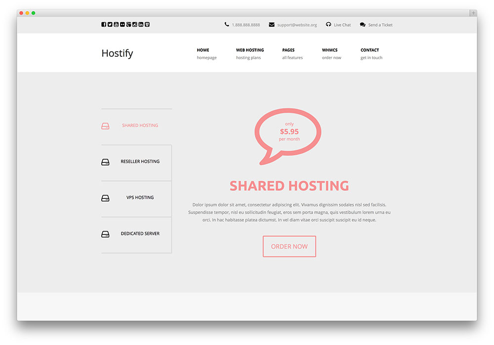 20+ Best Hosting WordPress Themes With WHMCS Integration 2016 - Colorlib