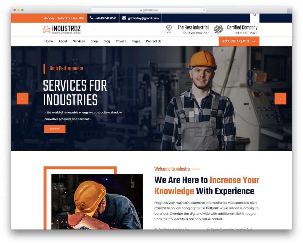 32 Best Industrial WordPress Themes 2021 - Colorlib