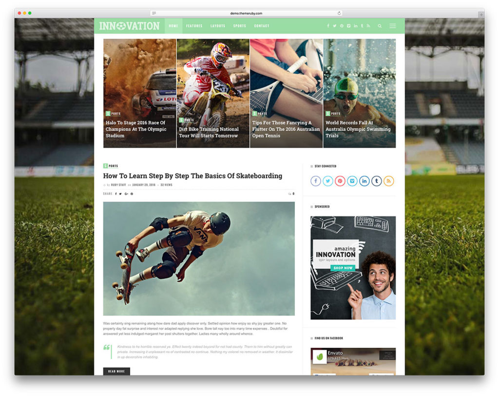 37 WordPress Sports Themes For Magazines & Teams 2021 - Colorlib