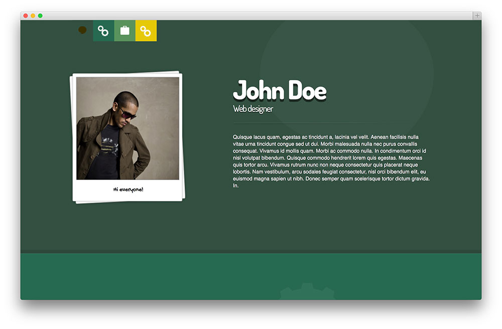 Me CSSigniter vCard template