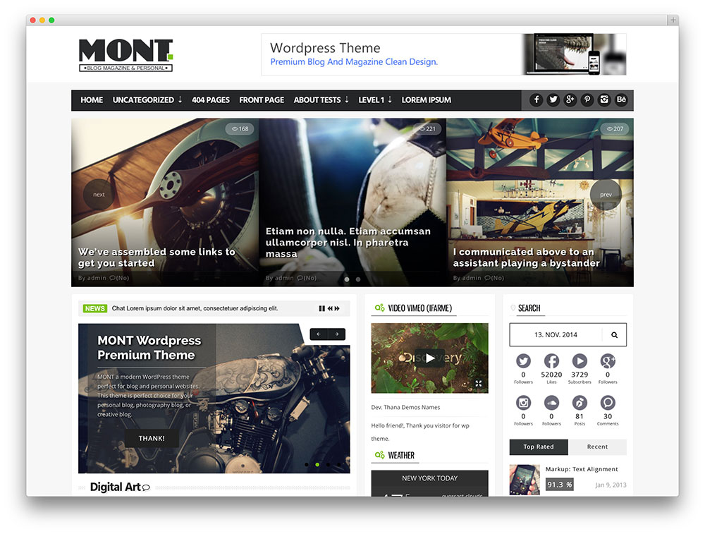 20 Best Three Column WordPress Themes 2014 - Colorlib