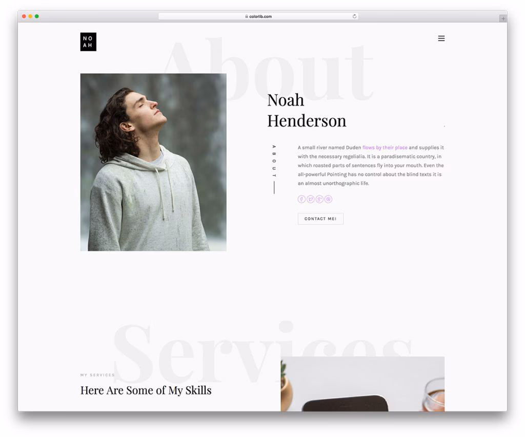 50+ Best Personal Website Templates 2026 - Colorlib