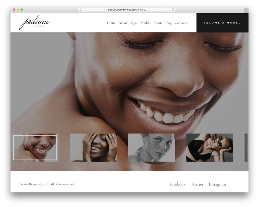 14 Best Model Agency WordPress Themes 2021 - Colorlib