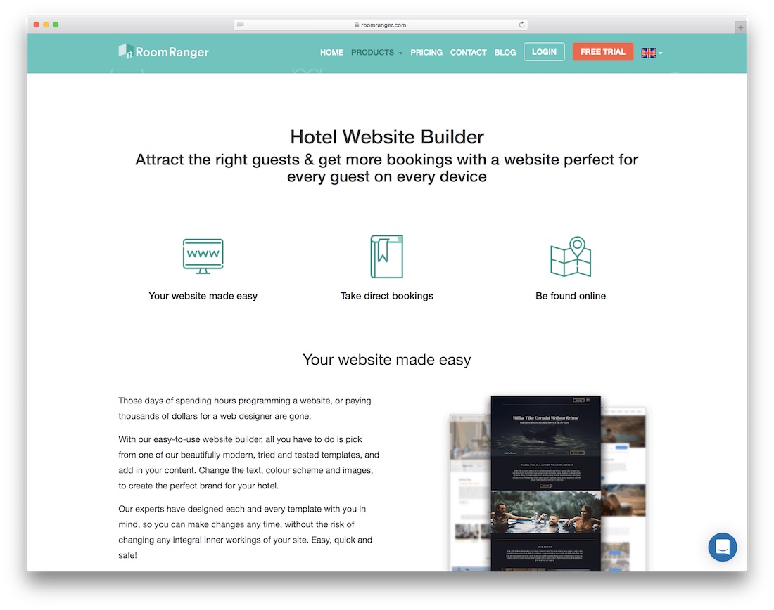 27 Top-Notch Hotel Website Builders For 2020 - Colorlib