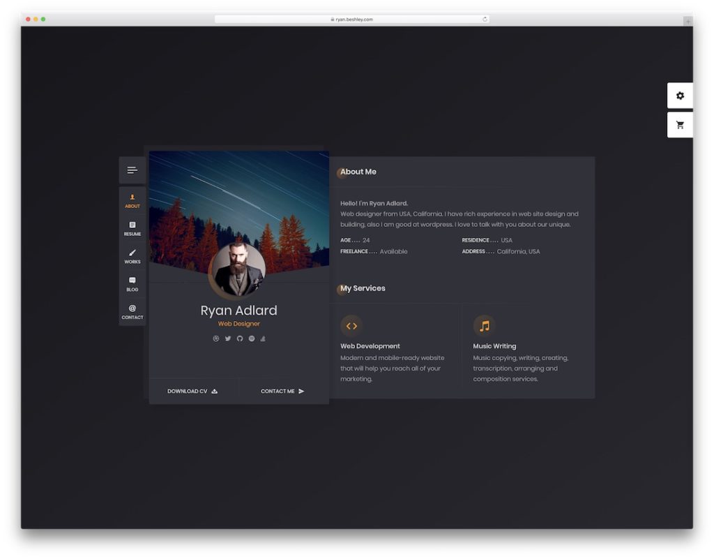 33 Best vCard WordPress Themes in 2021 - Colorlib