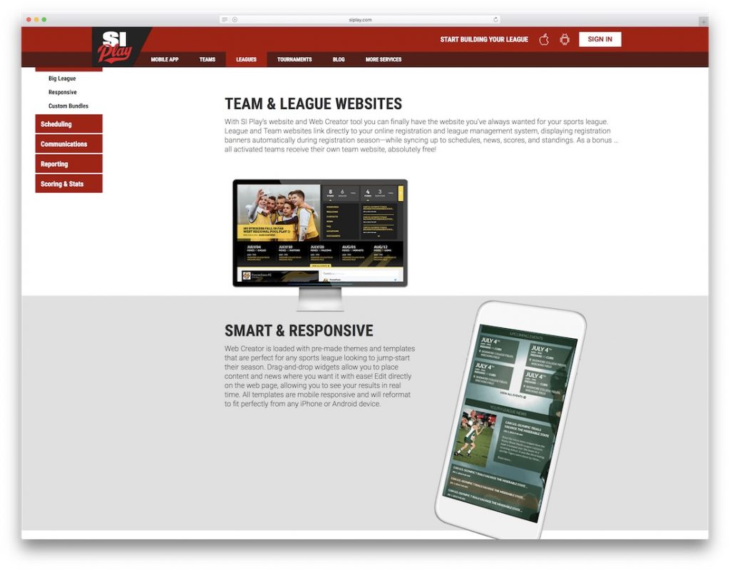 30 Best Sports Team Website Builders For Winners 2021 - Colorlib